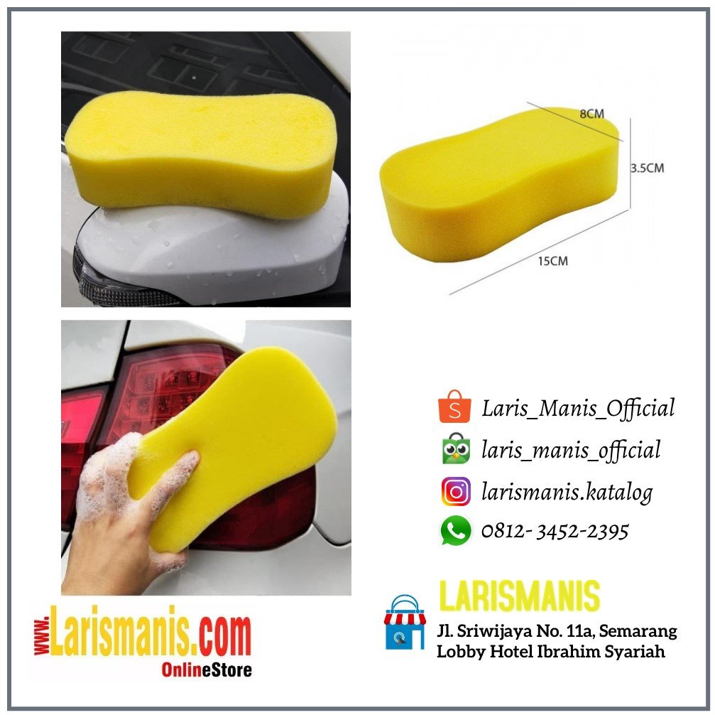 Busa Cuci Mobil Motor Piring Kuning 8