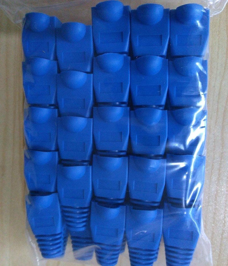 Boot plug RJ45 konektor rj45 - Biru Jual per PACK isi 50 pcs