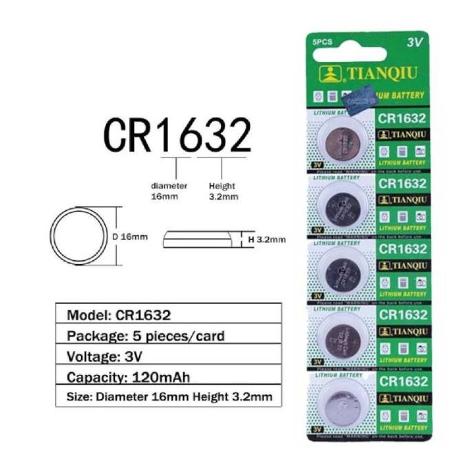 BATERAI KANCING BUTTON CELL CR1632 CR 1632 JUAL ECER