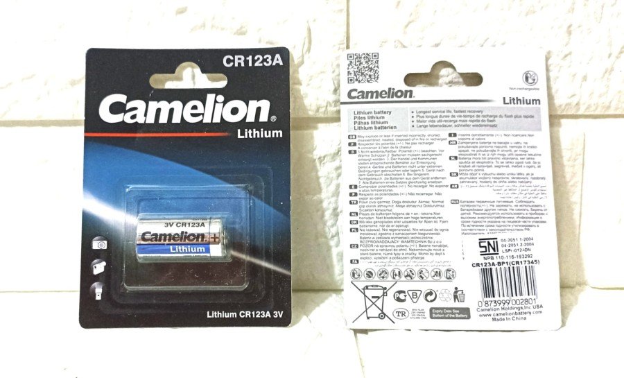Baterai Lithium Camelion CR123A