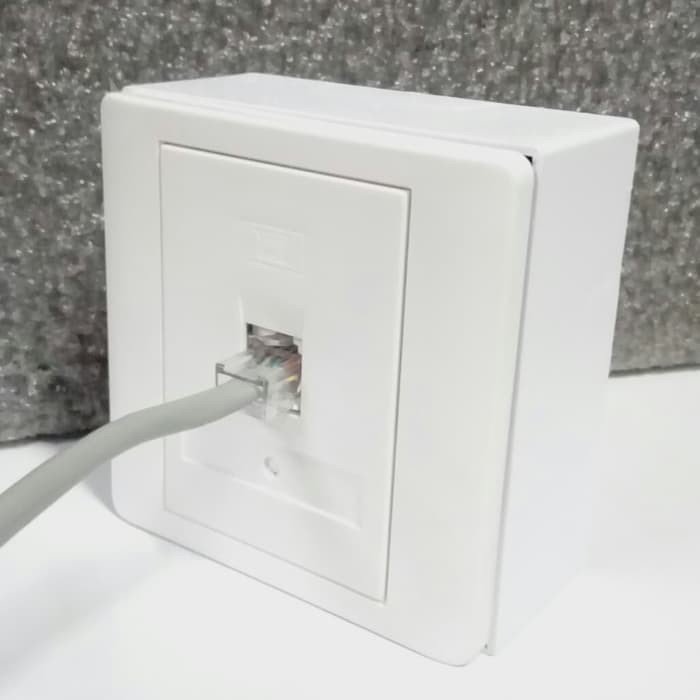 FACE PLATE UTP+MODULAR+OUTBOW/OUTLET RJ45 UTP+MODULAR+OUTBOX/FACEPLATE