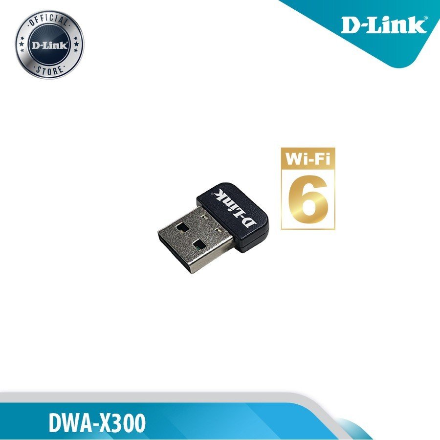 D-Link DWA-X300 AX300 Wi-Fi 6 Mini USB Adapter